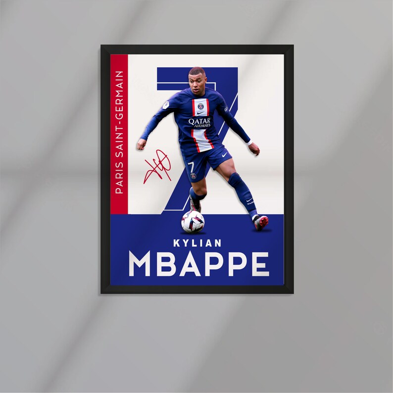 Sport Design Kylian Mbappé PSG France Les Bleus Paris - Etsy