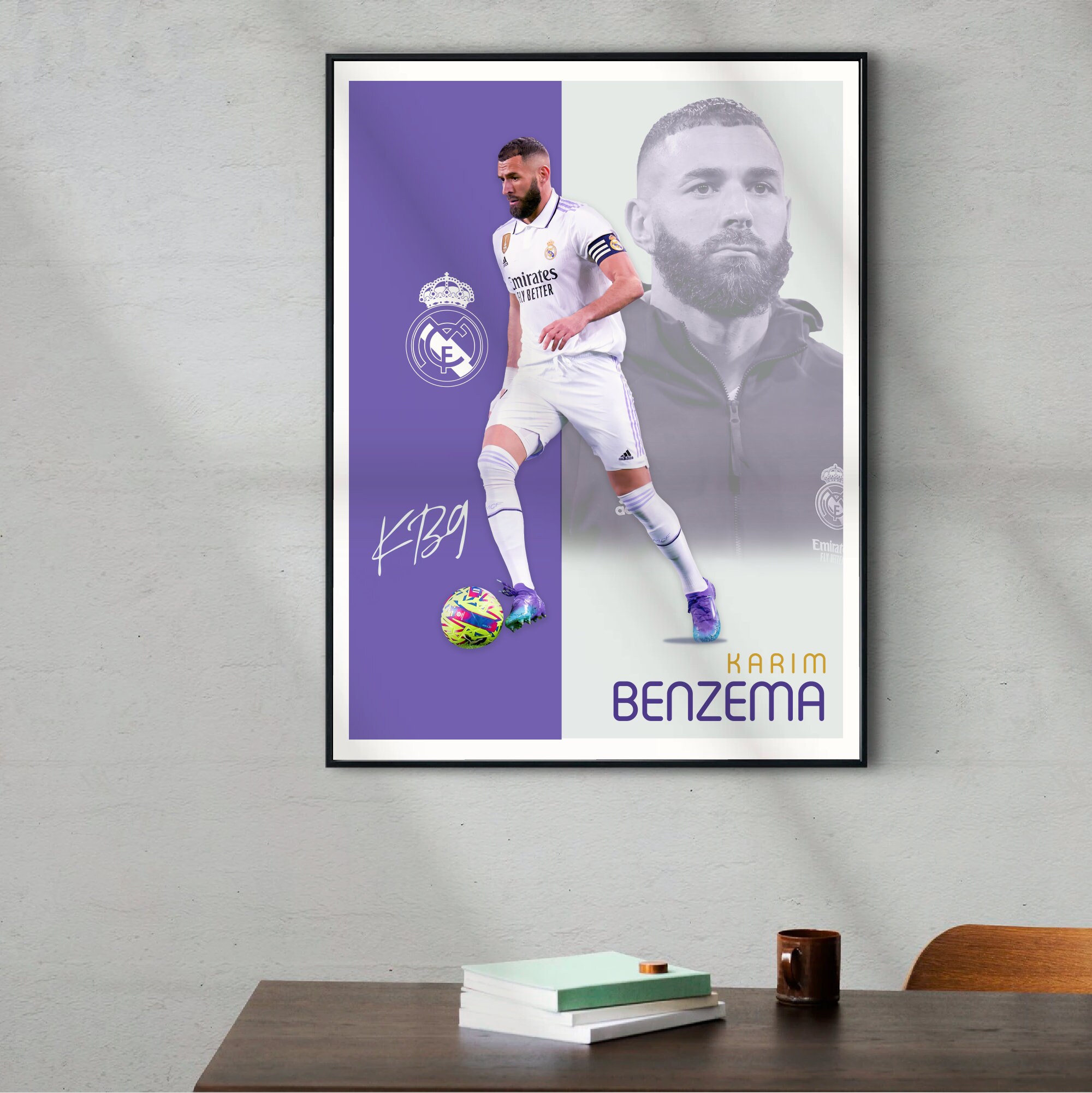 Karim Benzema Équipe De France Poster