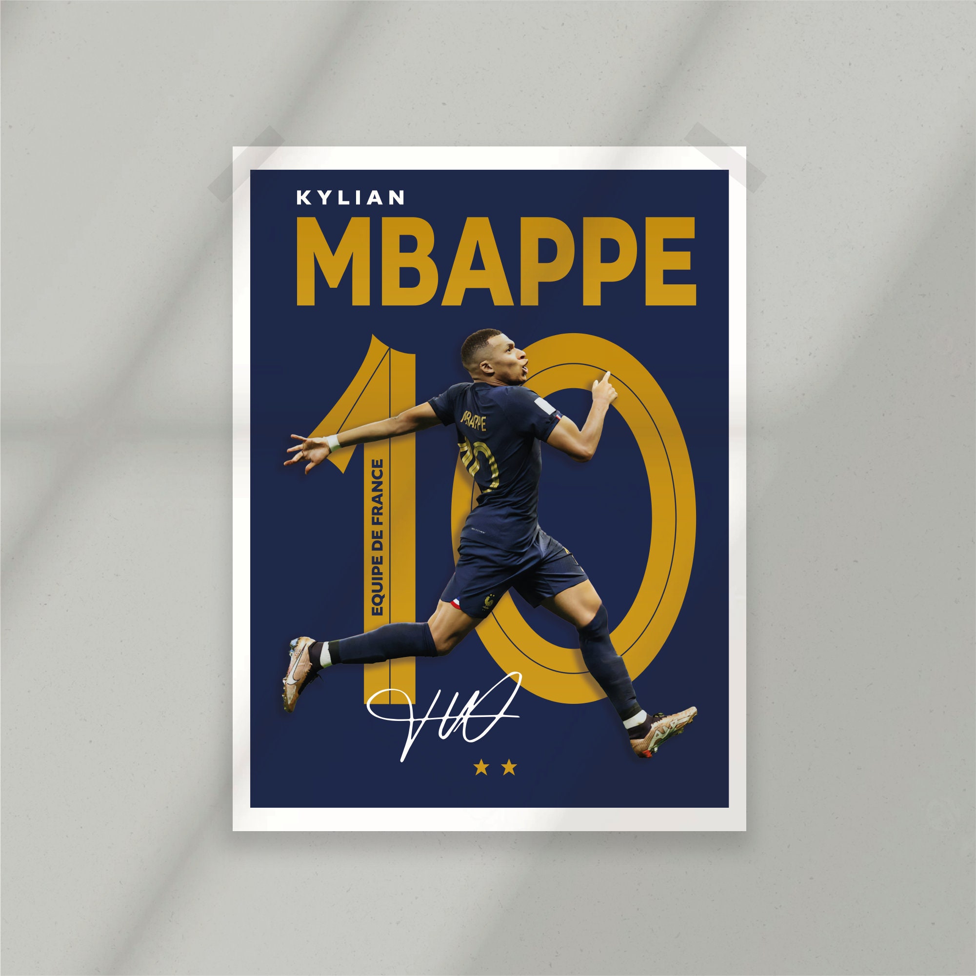 Sport Design Kylian Mbappé PSG Paris Allez Les Bleus - Etsy