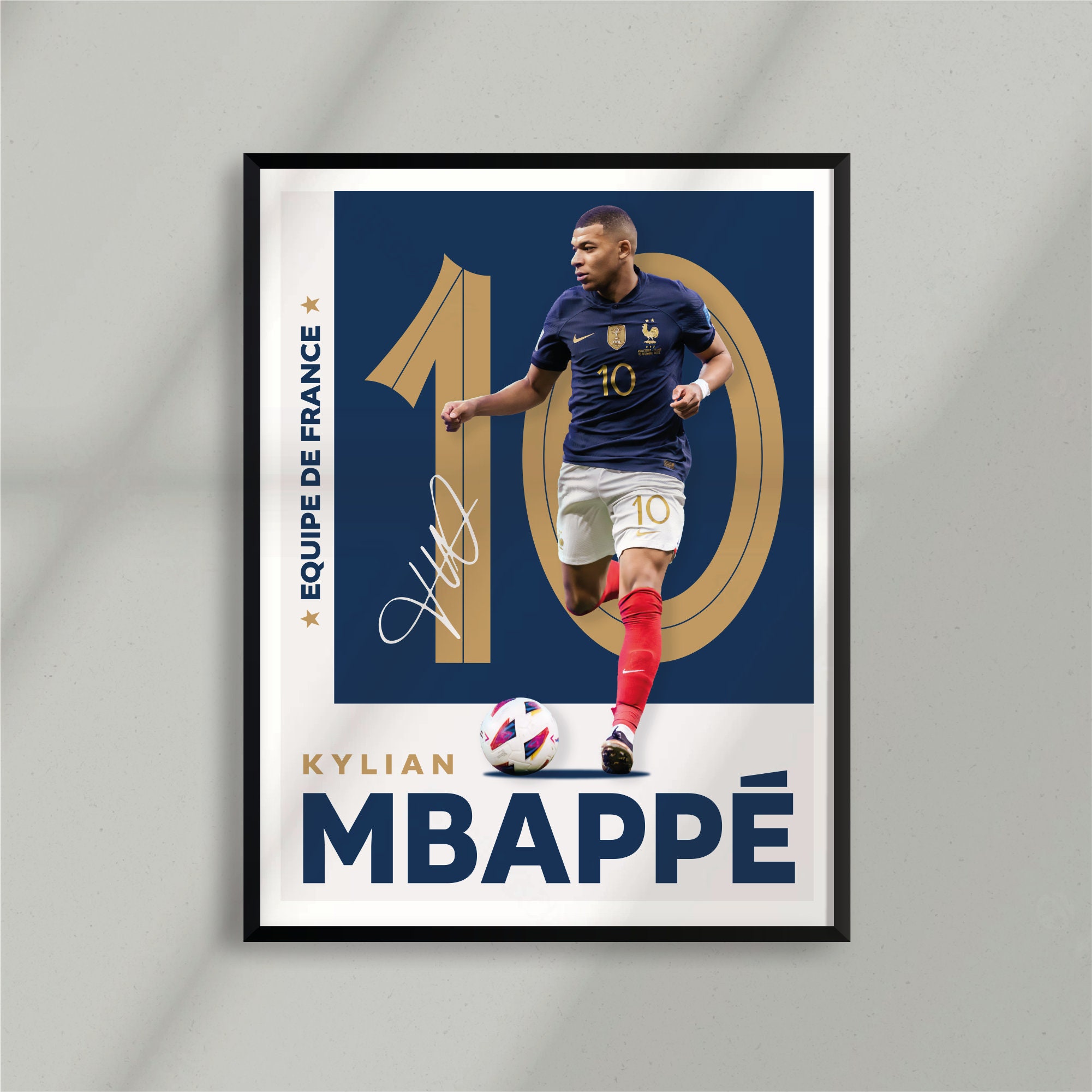 Sport Design Kylian Mbappé PSG Paris Foot France - Etsy New Zealand