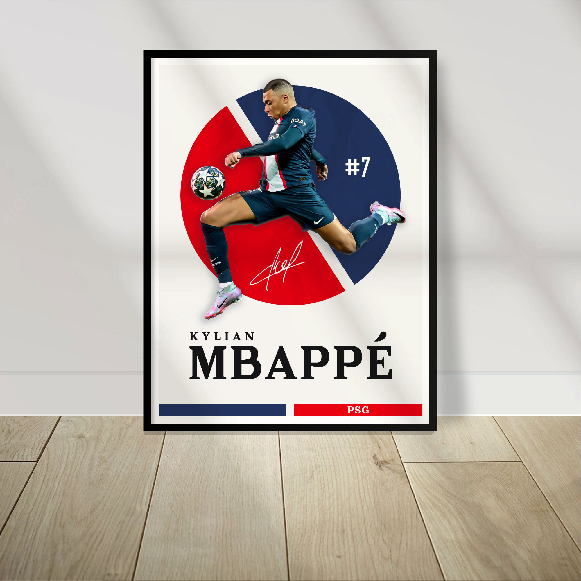 Póster Kylian Mbappé Fútbolista, Mbappe Fan, Mbappé PSG, Póster de ...