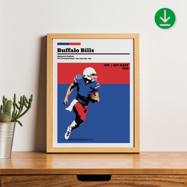 Buffalo Bills Poster - Etsy