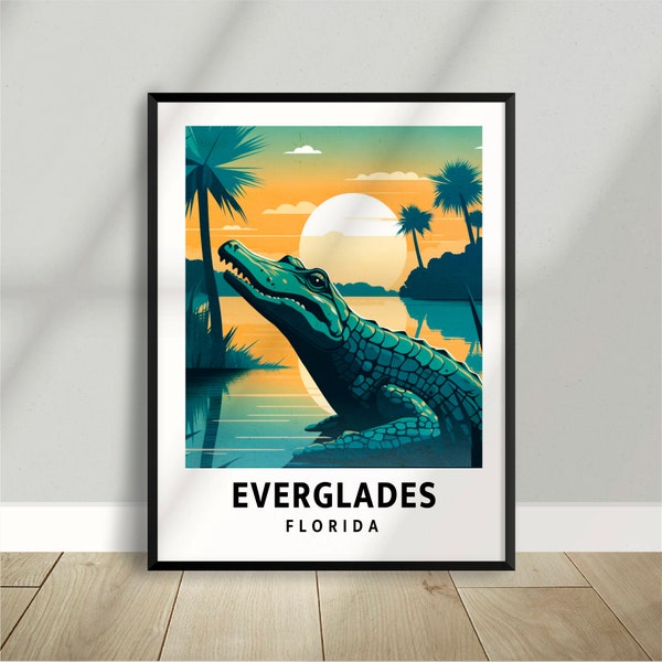 Everglades Alligator Poster - Etsy