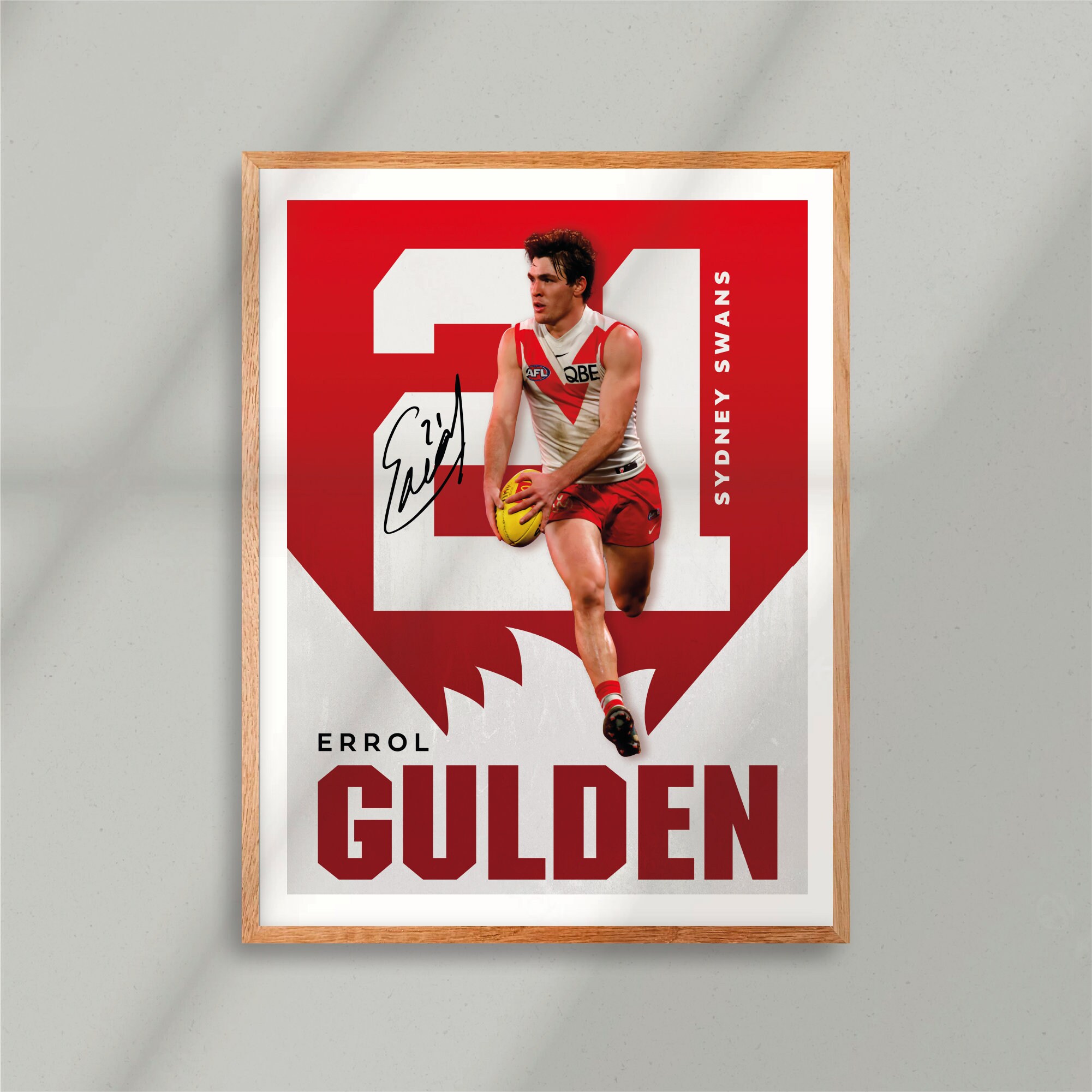 Sport Design Errol Gulden, Sydney Swans, Australian Football Poster ...