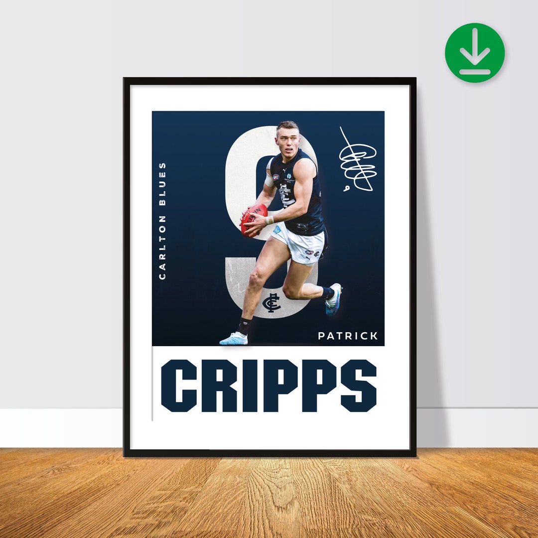 Sport Design Patrick Cripps, Carlton Blues, Australian Football Poster ...