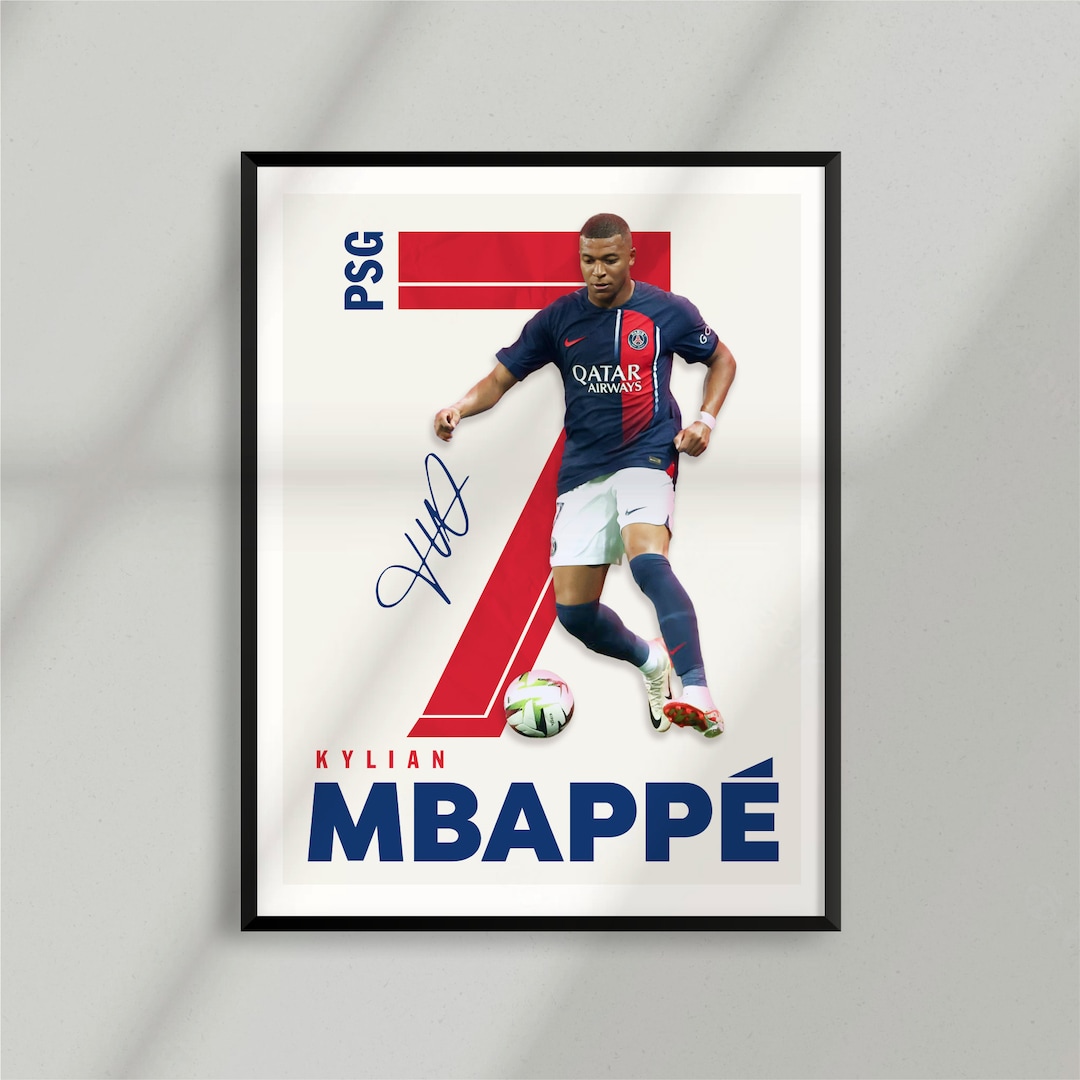 Sport Design Kylian Mbappé PSG France Les Bleus Paris - Etsy