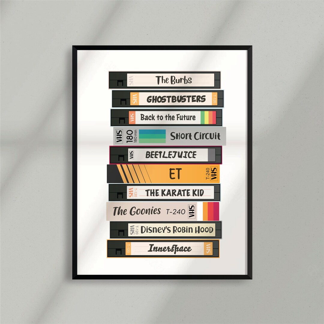 Personalized Custom Top 10 Movies Retro VHS Video Tape - Etsy