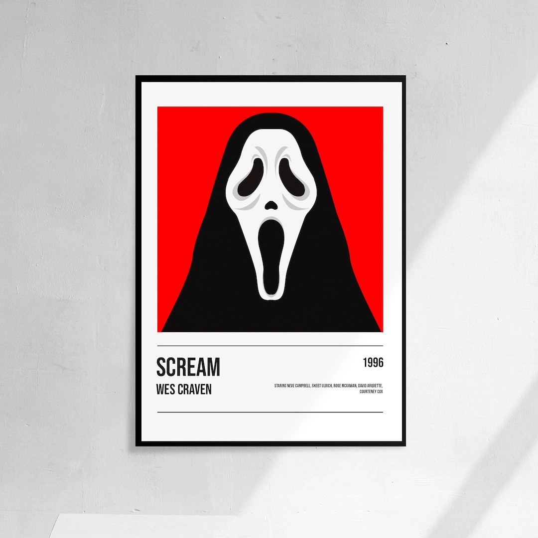 Scream by Wes Craven Movie Poster Minimalist Print Art - Etsy