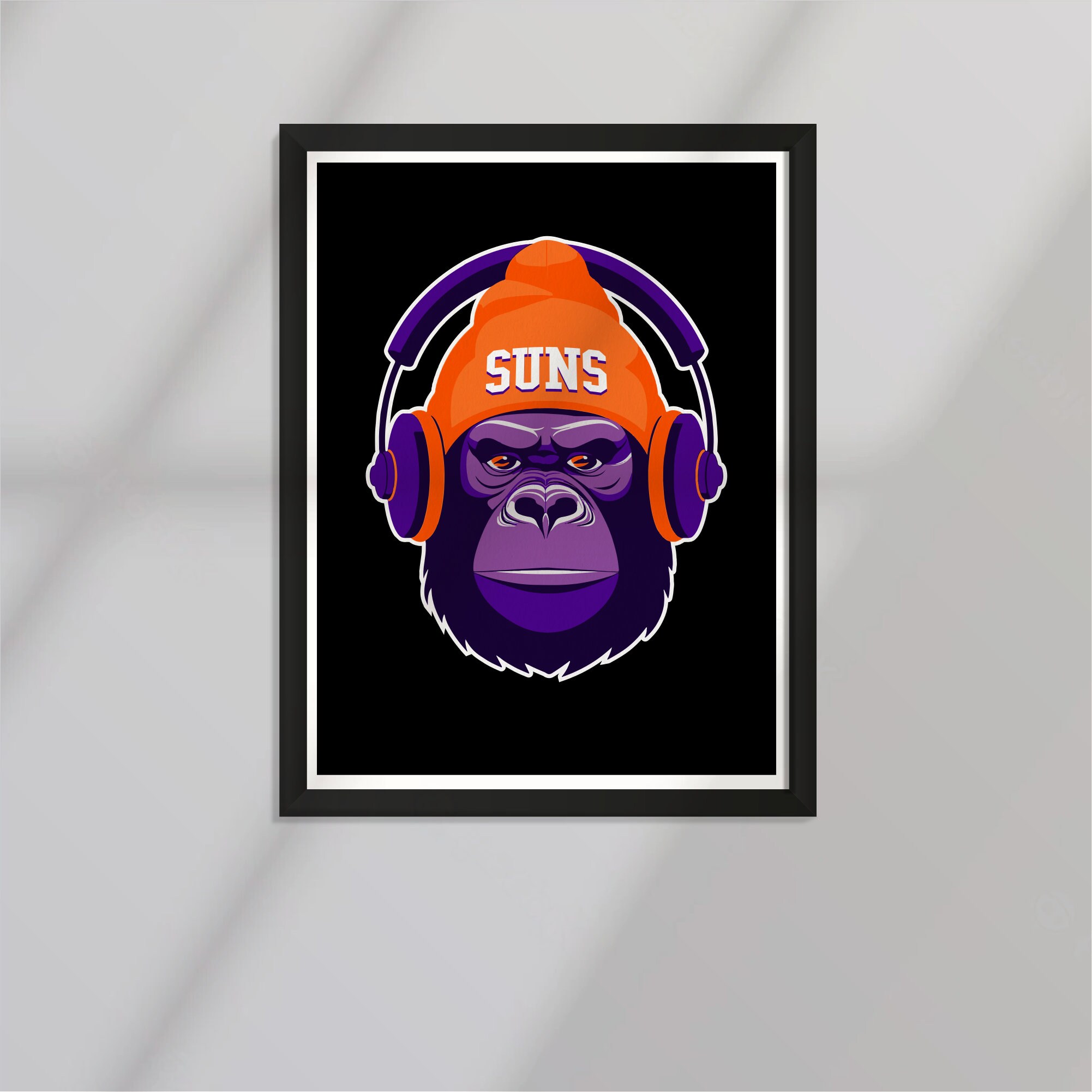 Sport Design Gorilla Mascot Phoenix Suns Basketball - Etsy