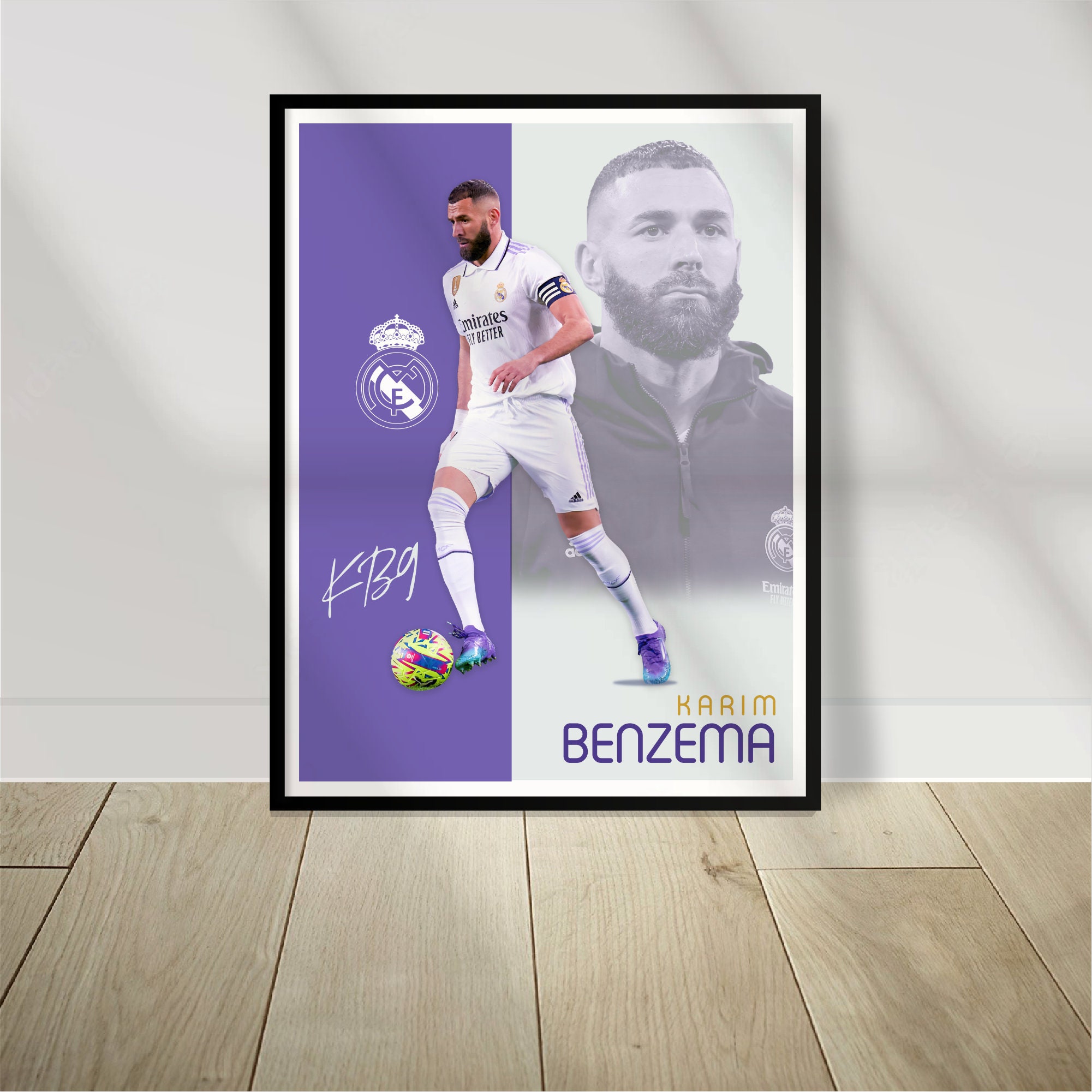 Karim Benzema Équipe De France Poster