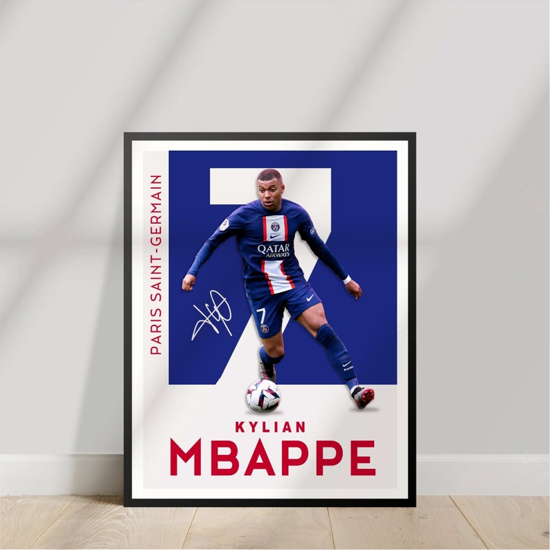 Sport Design Kylian Mbappé PSG France Les Bleus Paris - Etsy