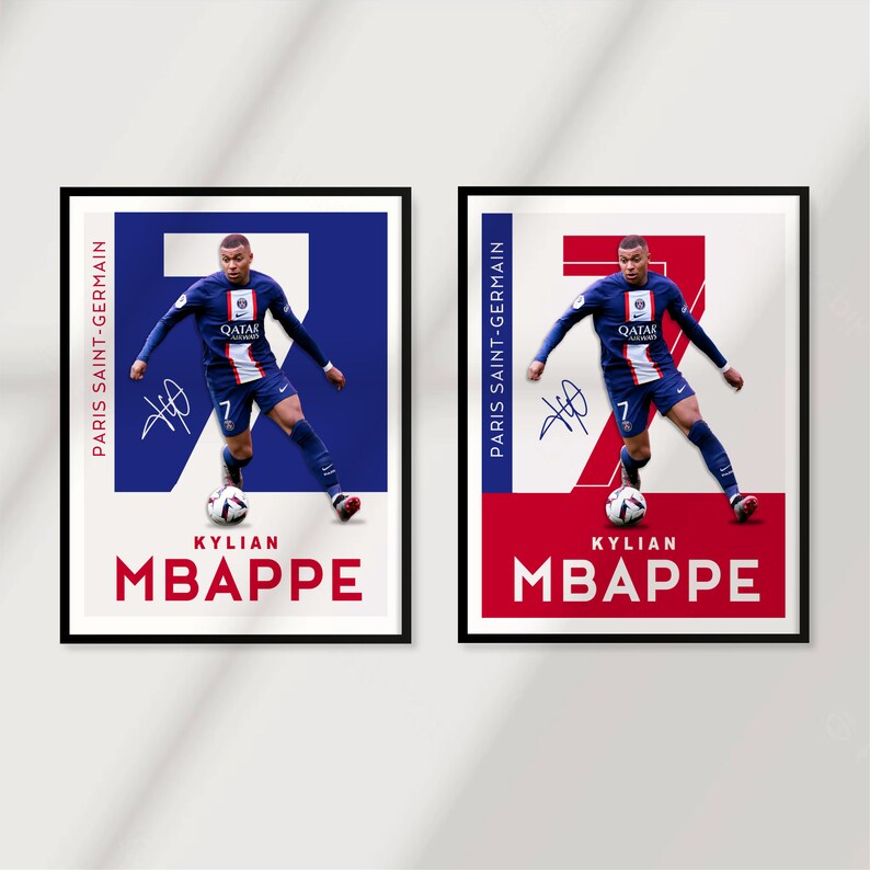 Sport Design Kylian Mbappé PSG France Les Bleus Paris - Etsy