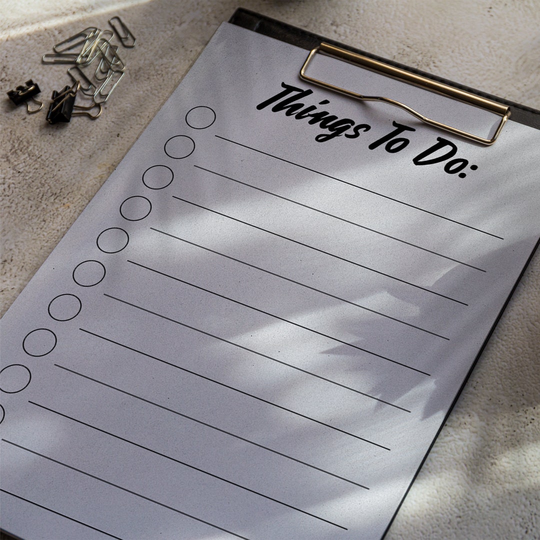 Buy Things to Do List Printable to Do List PDF Planner Online in India ...