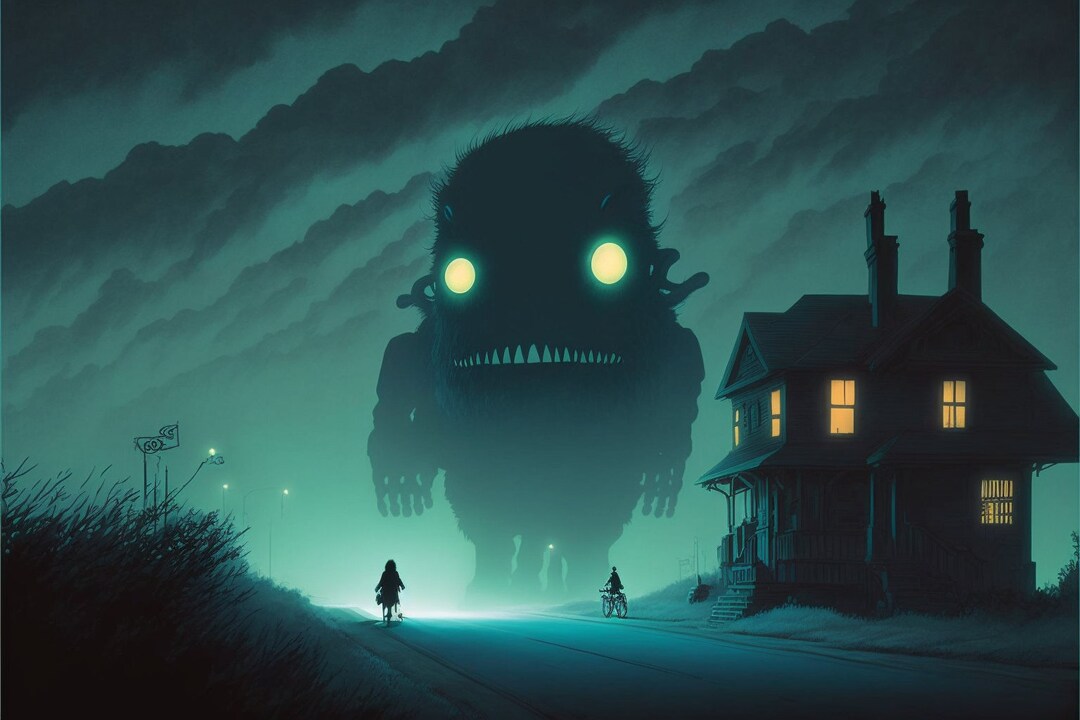 Anime Poster Printable | Monsters at Night | Kaida Nakamura ...