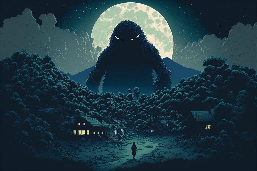 Anime Poster Printable | Monsters at Night | Kaida Nakamura ...