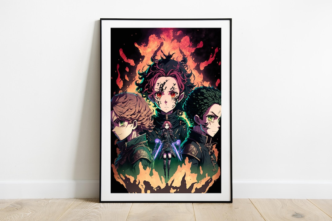 Demon Slayer Anime Poster Instant Digital Download Makes a Great Gift ...