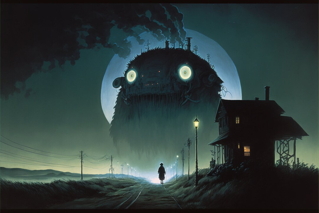 Anime Poster Printable | Monsters at Night | Kaida Nakamura ...