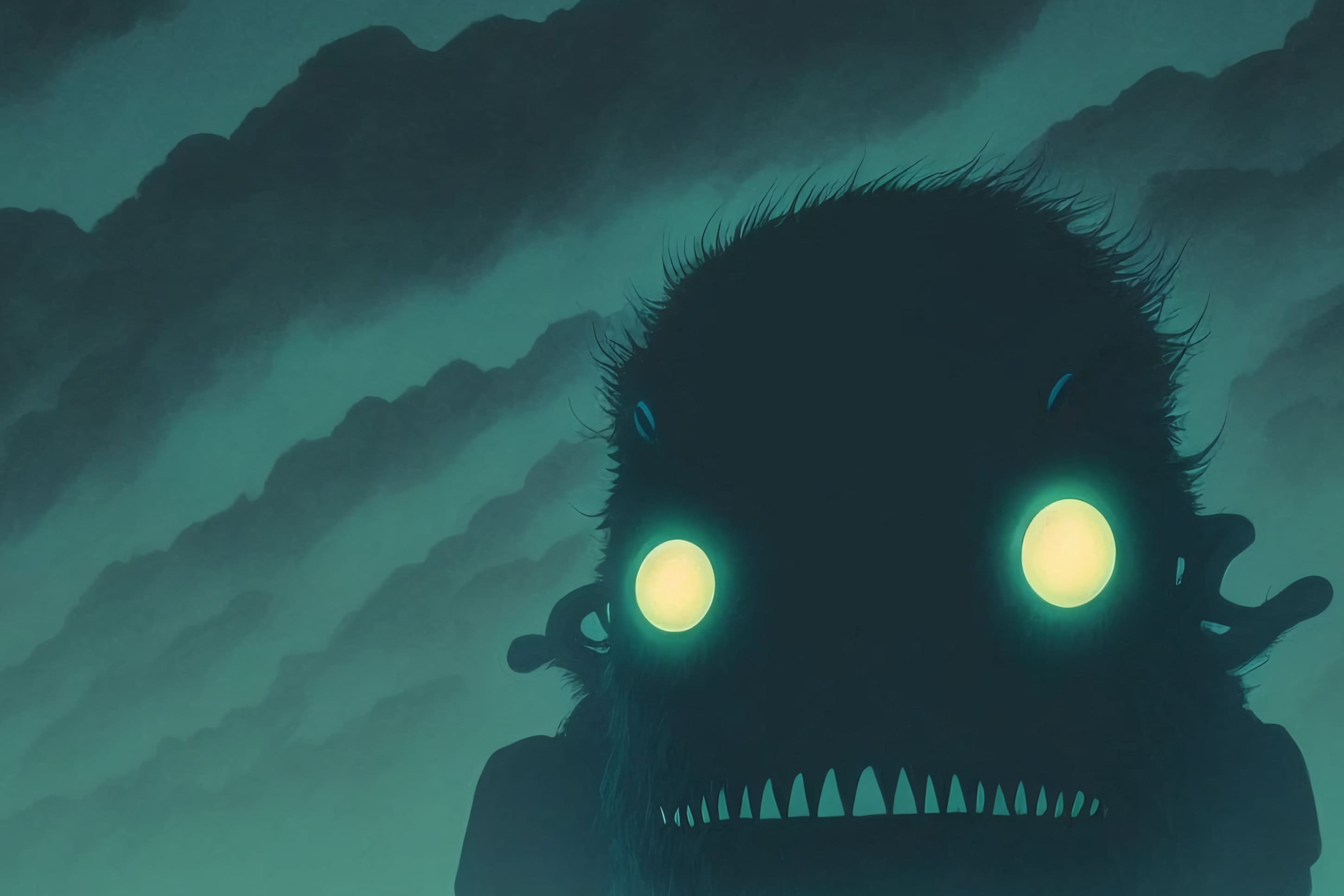 Anime Poster Printable | Monsters at Night | Kaida Nakamura ...