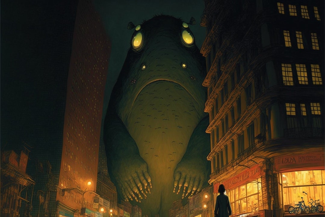 Anime Poster Printable | Monsters at Night | Kaida Nakamura ...