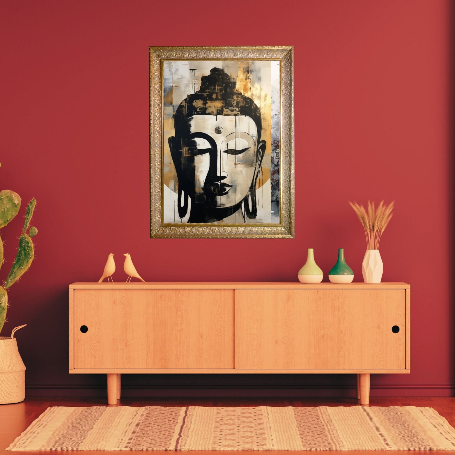 Buddhist Painting, Buddha Poster Downloadable Artwork, Buddhism Art ...