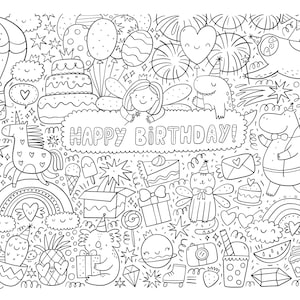 9 GIANT Printable Colouring Posters. Downloadable Coloring Pages for ...