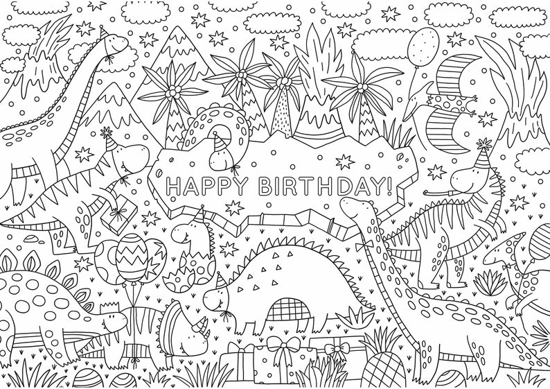 9 GIANT Printable Colouring Posters. Downloadable Coloring Pages for ...