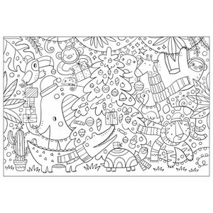 8 GIANT CHRISTMAS Printable Colouring Posters. Coloring Pages for Kids ...