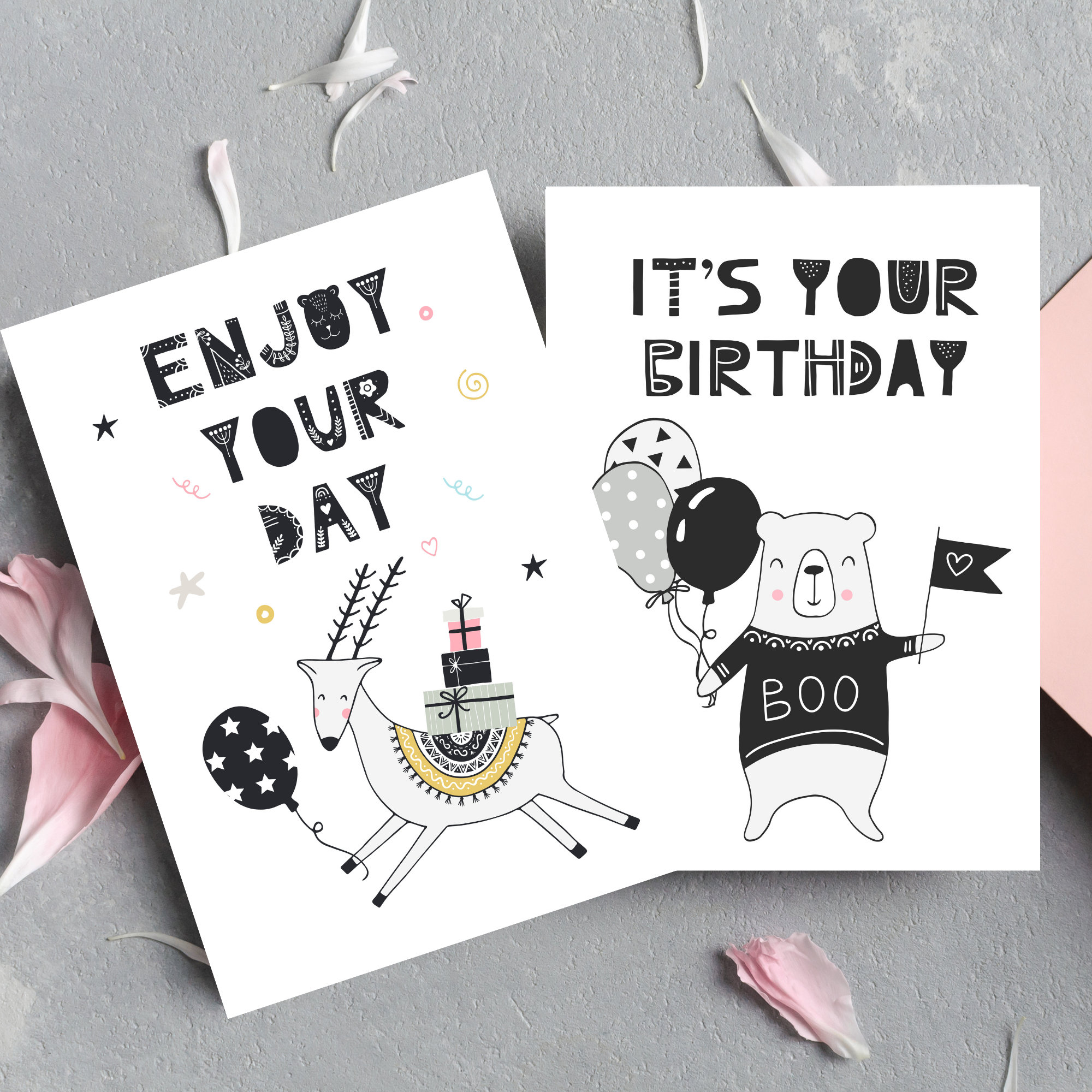 Printable Birthday Card, Kids Birthday Card, Cute Cards, Digital ...