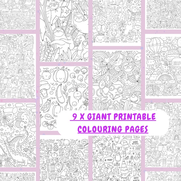 Coloring Poster Printable - Etsy