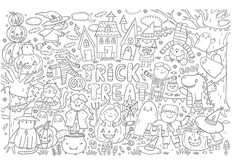 9 GIANT Printable Colouring Posters. Downloadable Coloring Pages for ...