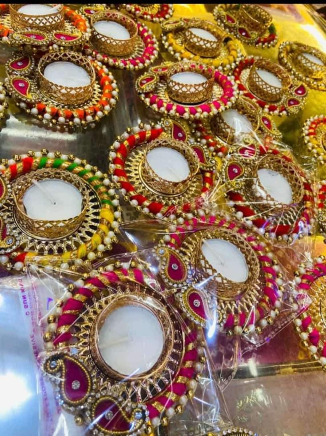 Diwali Tea Light Holders or Diya for Diwali or Navratri Pooja Home ...