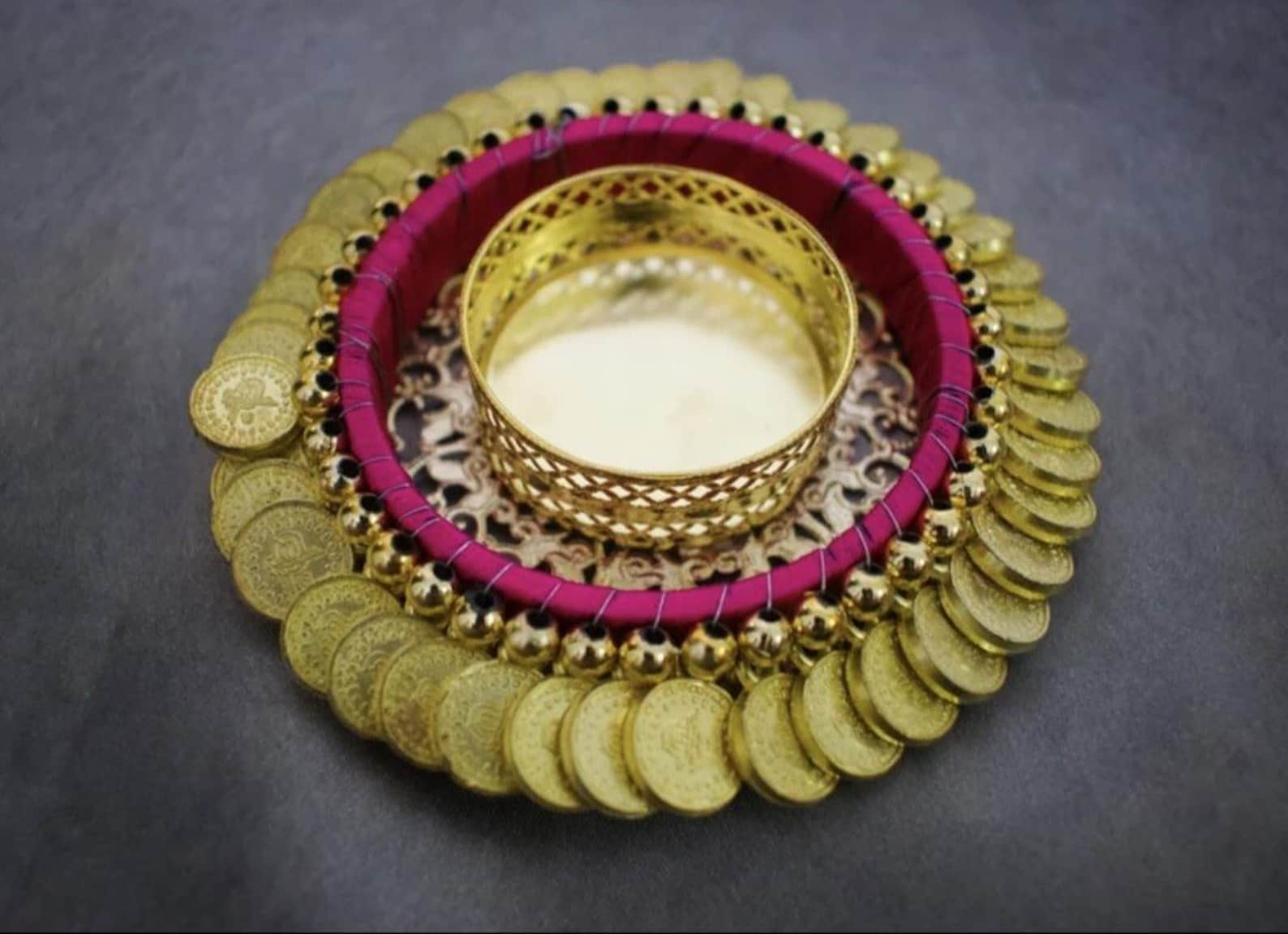 Ginni Tea Light Holders or Coin Diya for Diwali or Navratri Pooja Home ...