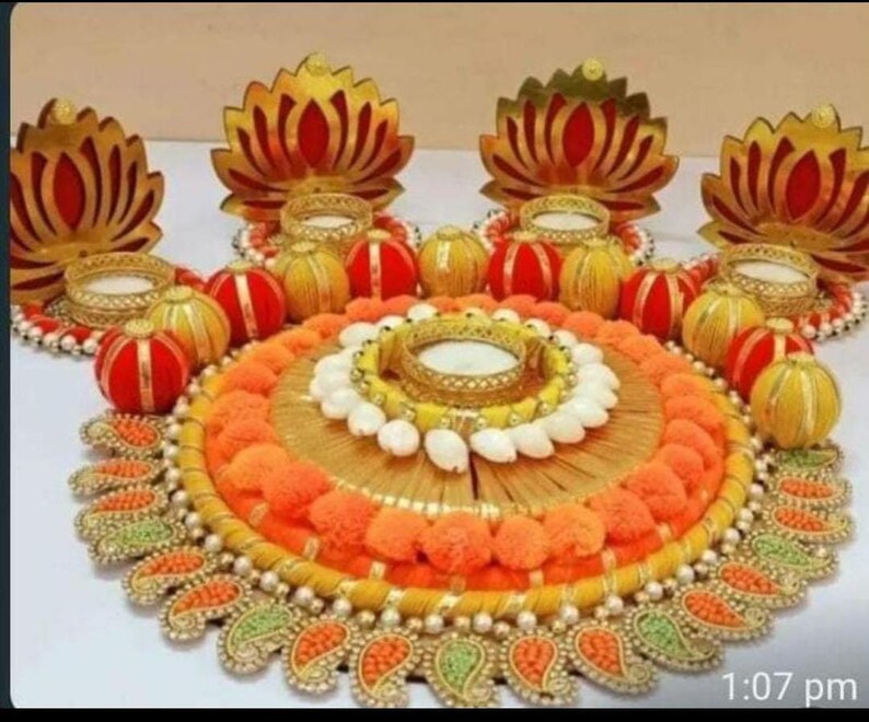 Rangoli Set for Diwali Pooja Decor Ganpati - Etsy