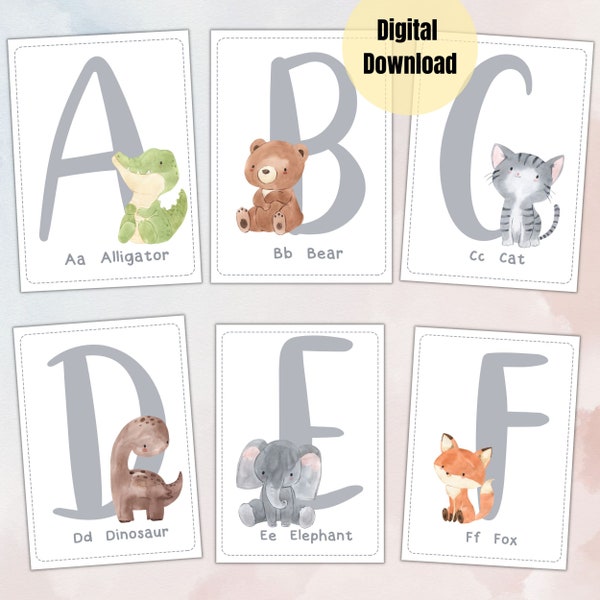 Abc Cards - Etsy