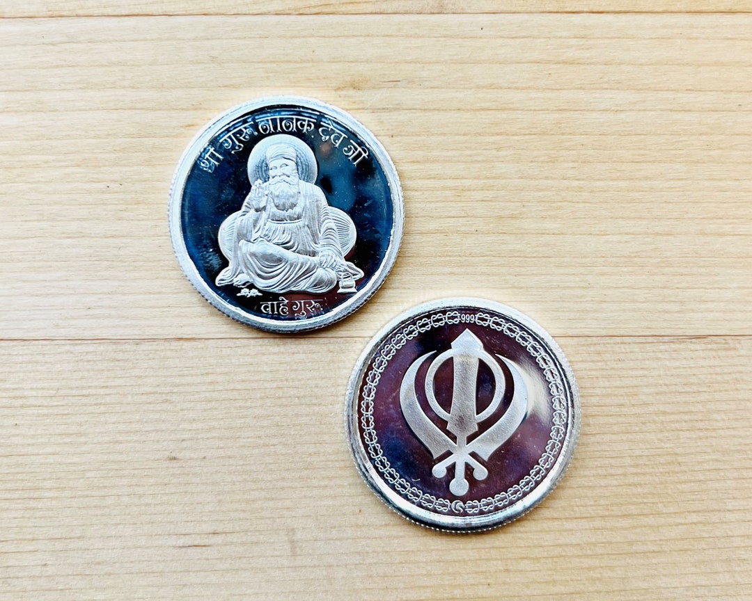 Guru Nanak Dev Ji Legend Good Luck Sikh Khanda Shining Token - Etsy