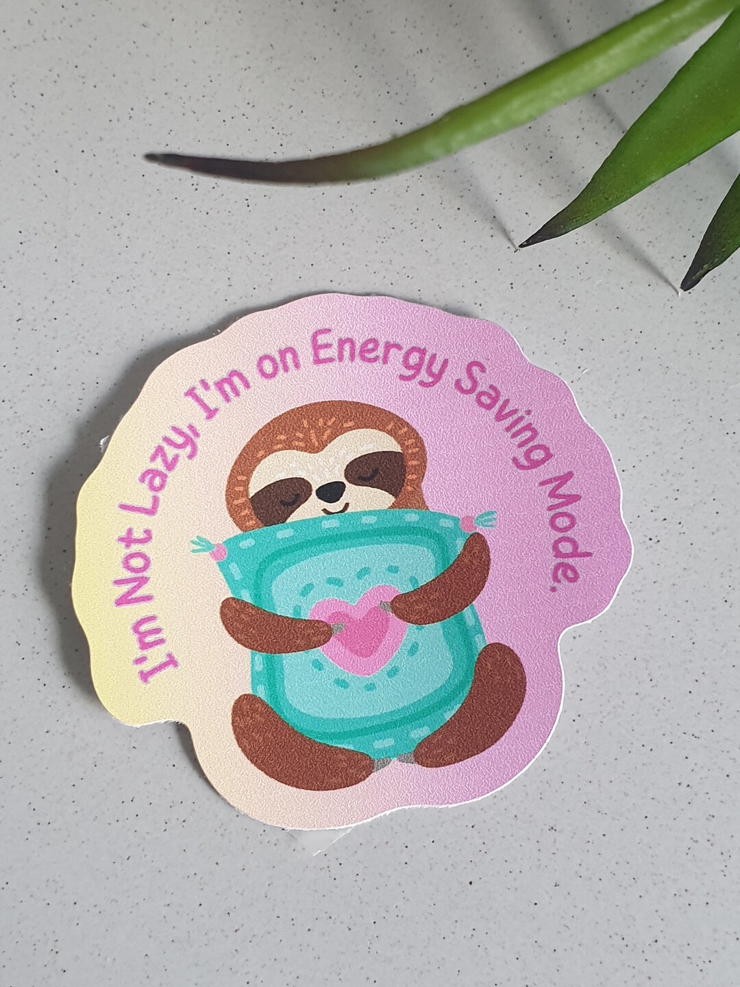 Sticker Waterproof Sloth Lazy On Energy Mode Sloth Vinyl Sticker Cute Sloth Sticker Waterproof 
