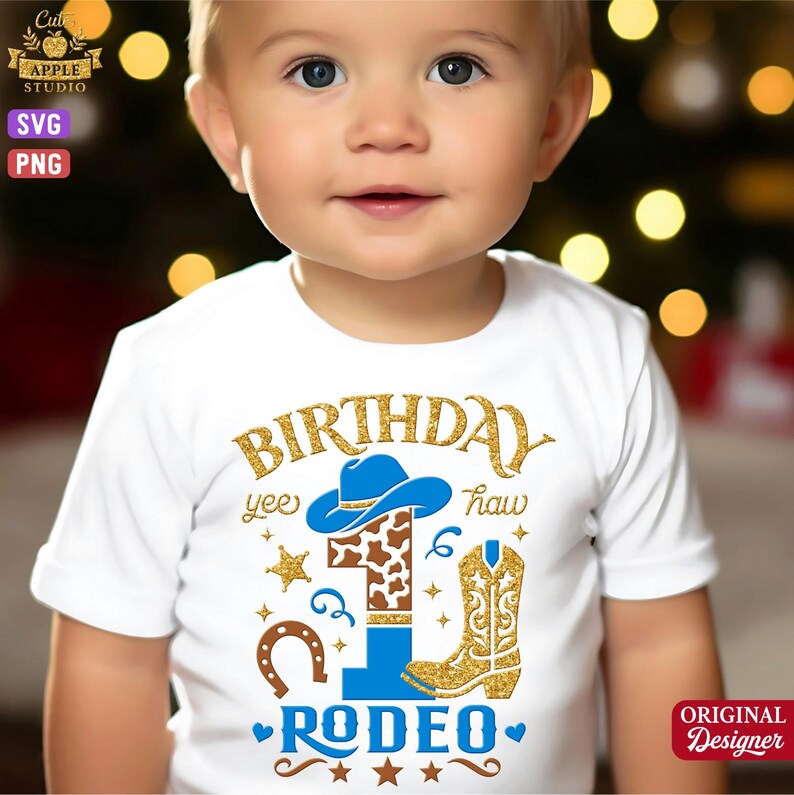1st Rodeo Birthday Svg Png, Cowboy 1st Birthday Svg, My First Rodeo ...