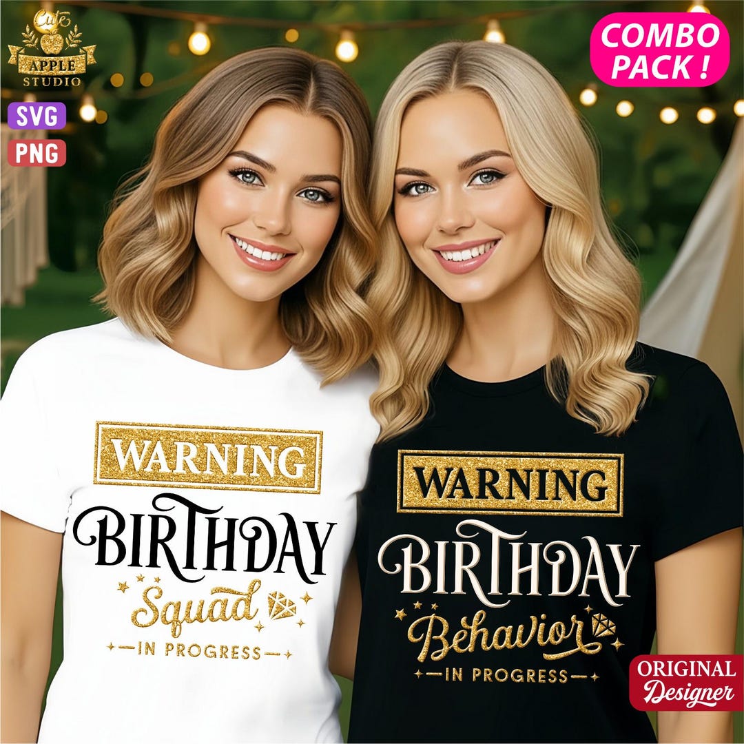 Birthday Behavior Svg Png, Funny Birthday Png, Warning Birthday ...