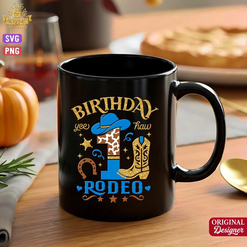 1st Rodeo Birthday Svg Png, Cowboy 1st Birthday Svg, My First Rodeo ...
