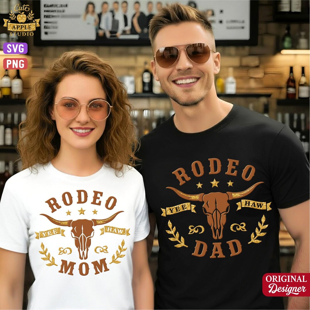 Western Mom Dad Shirt Png, Wild West Birthday, Rodeo Family Bundle ...