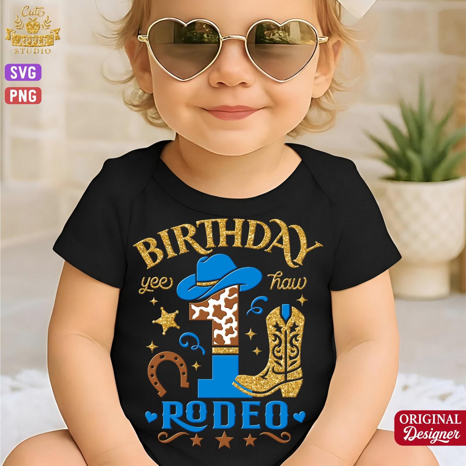 1st Rodeo Birthday Svg Png, Cowboy 1st Birthday Svg, My First Rodeo ...