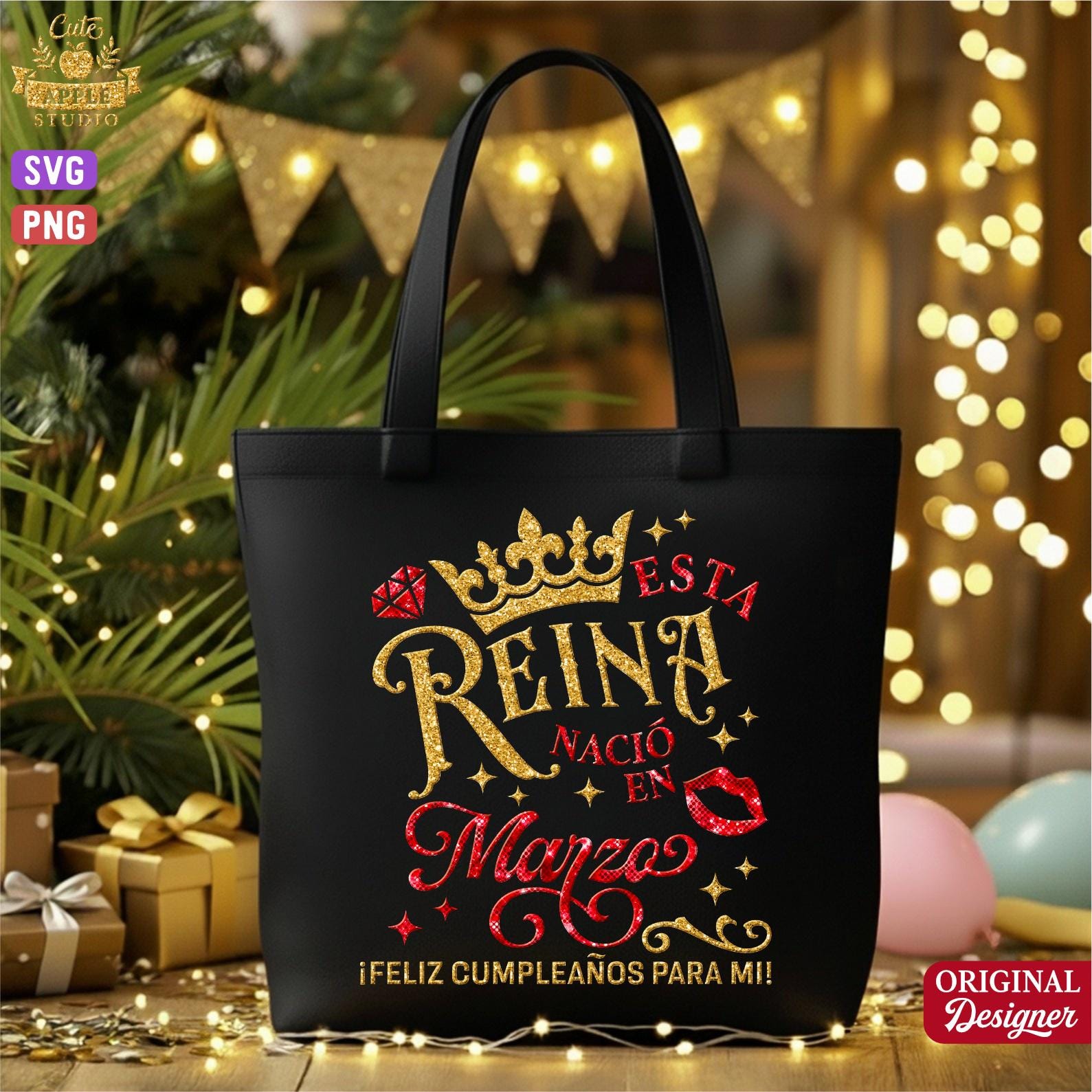 Esta Reina Nacio En Marzo Png Svg, Una Reina Svg, Spanish Birthday Svg ...
