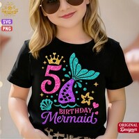 Mermaid Tail Birthday Number • Mermaid Number SIX 6 Svg • Mermaid SVG ...