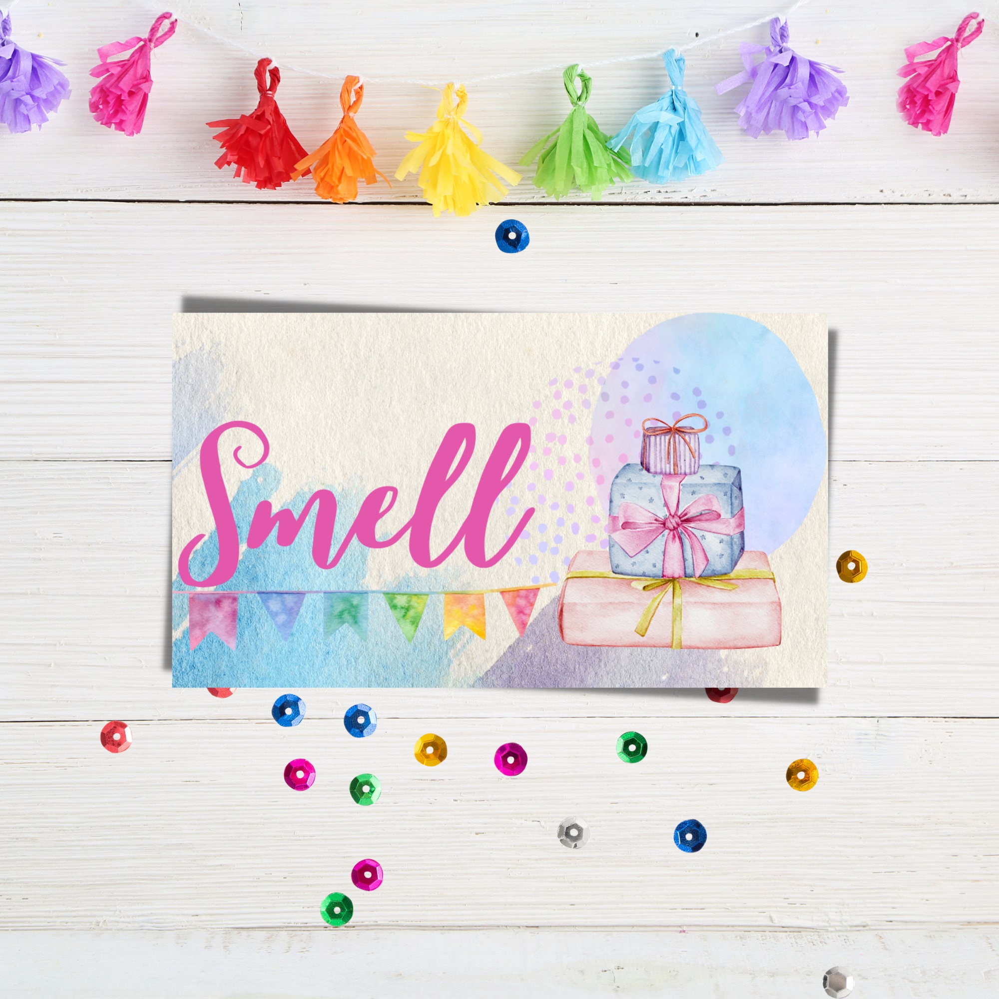 Printable 5 Senses Gift Tags for Birthday 5 Senses Tags for - Etsy