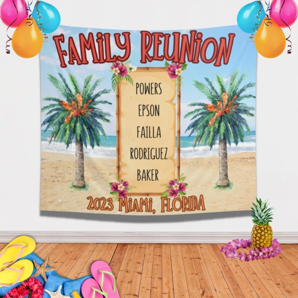 Reunion Banner - Etsy