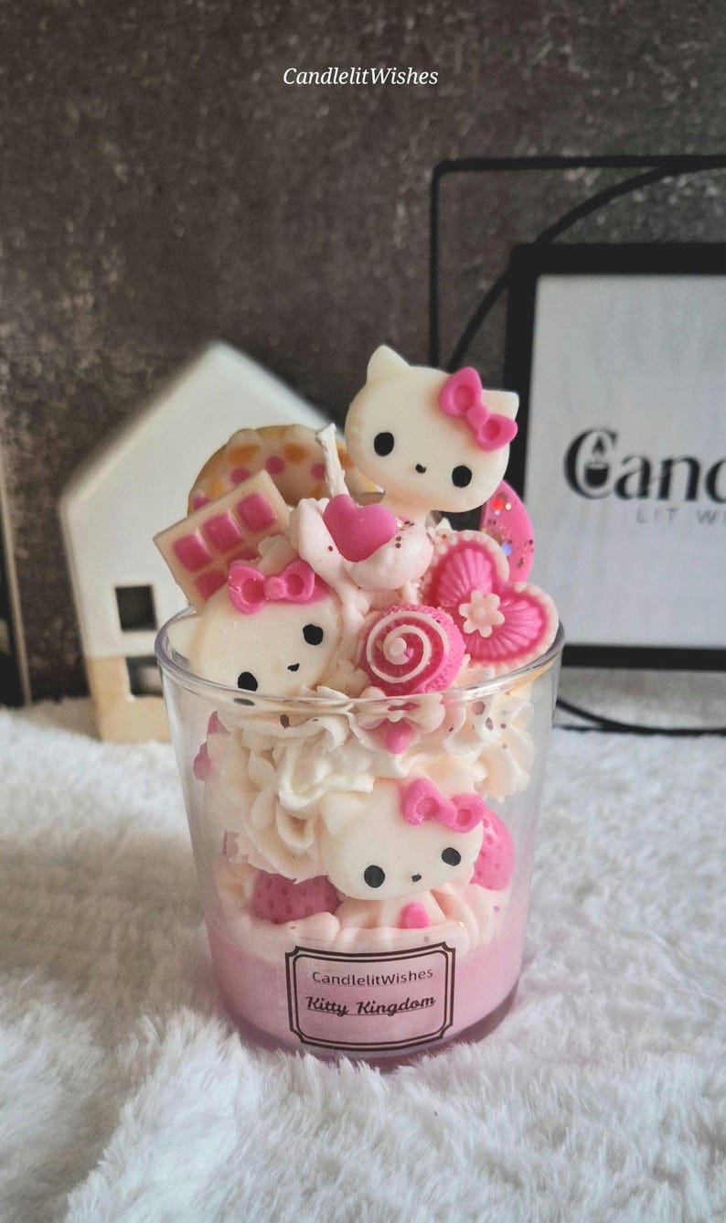 Kitty Kingdom Dessert Candle: Handmade Soy Margarita Scented Candle - Etsy