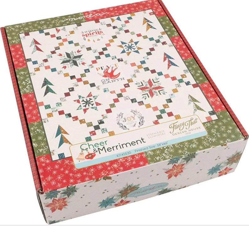 Cheer and Merriment Quilt Kit by Fancy That Design for Moda - Etsy