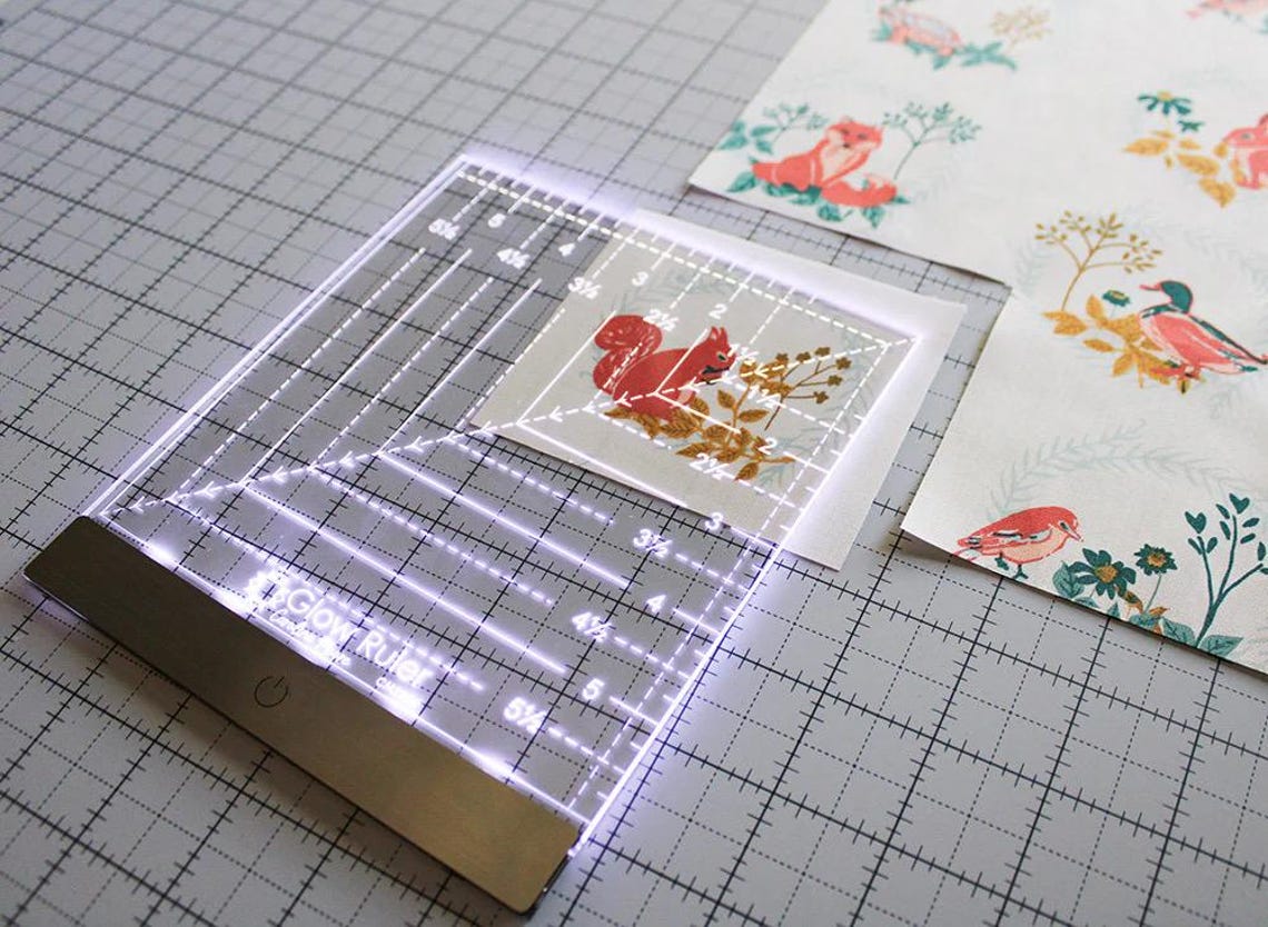 Glow Ruler 6 by Carolina Moore for Moda New Box Opened Once for Demo ...