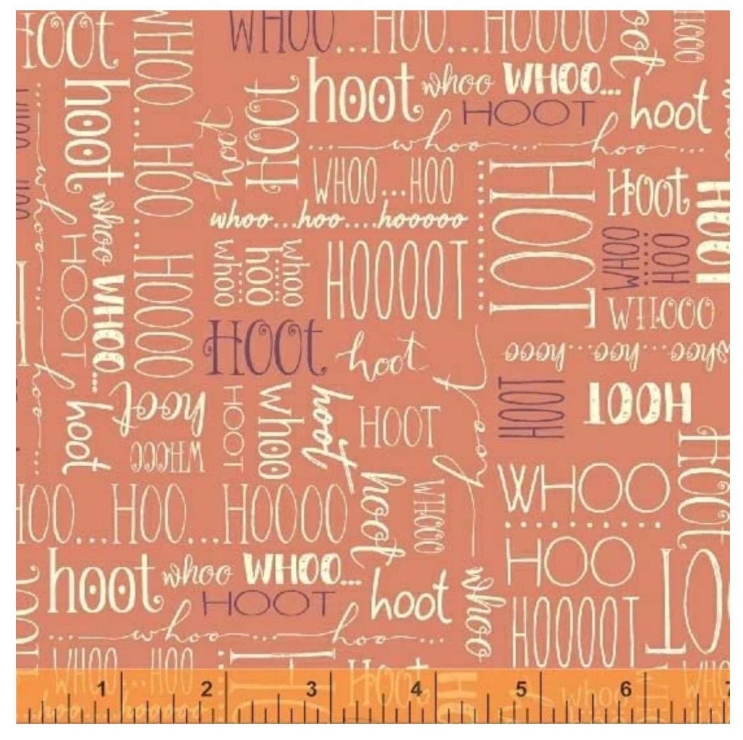 Whoo’s Hoot in Coral 51596-4 From Whoos Who by Terri Degenkolb for ...