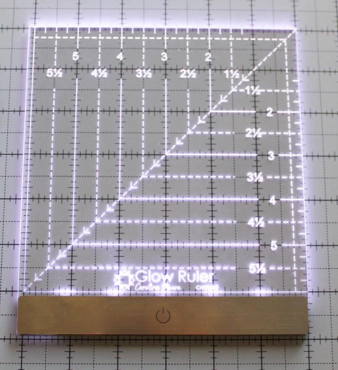 Glow Ruler 6 by Carolina Moore for Moda New Box Opened Once for Demo ...